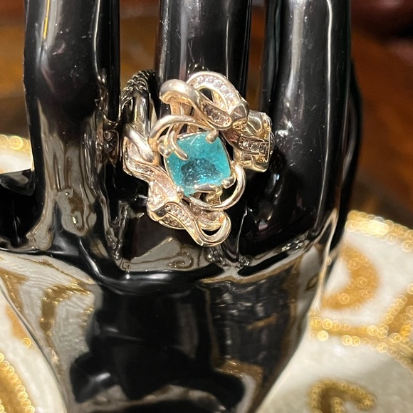 Jewelry | Sterling Silver Double Mermaid Aquamarine Ring | Poshmark